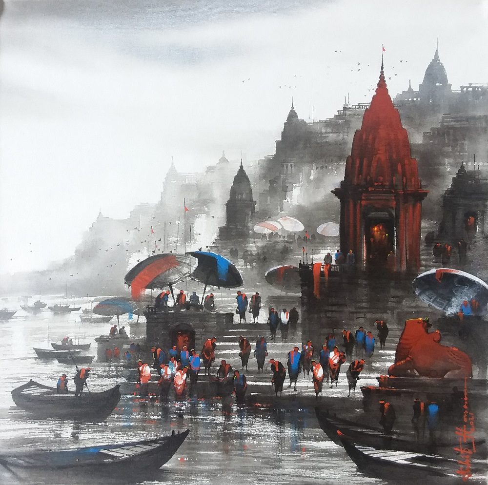 Banaras Ghat 1 | Tulika Arts Gallery